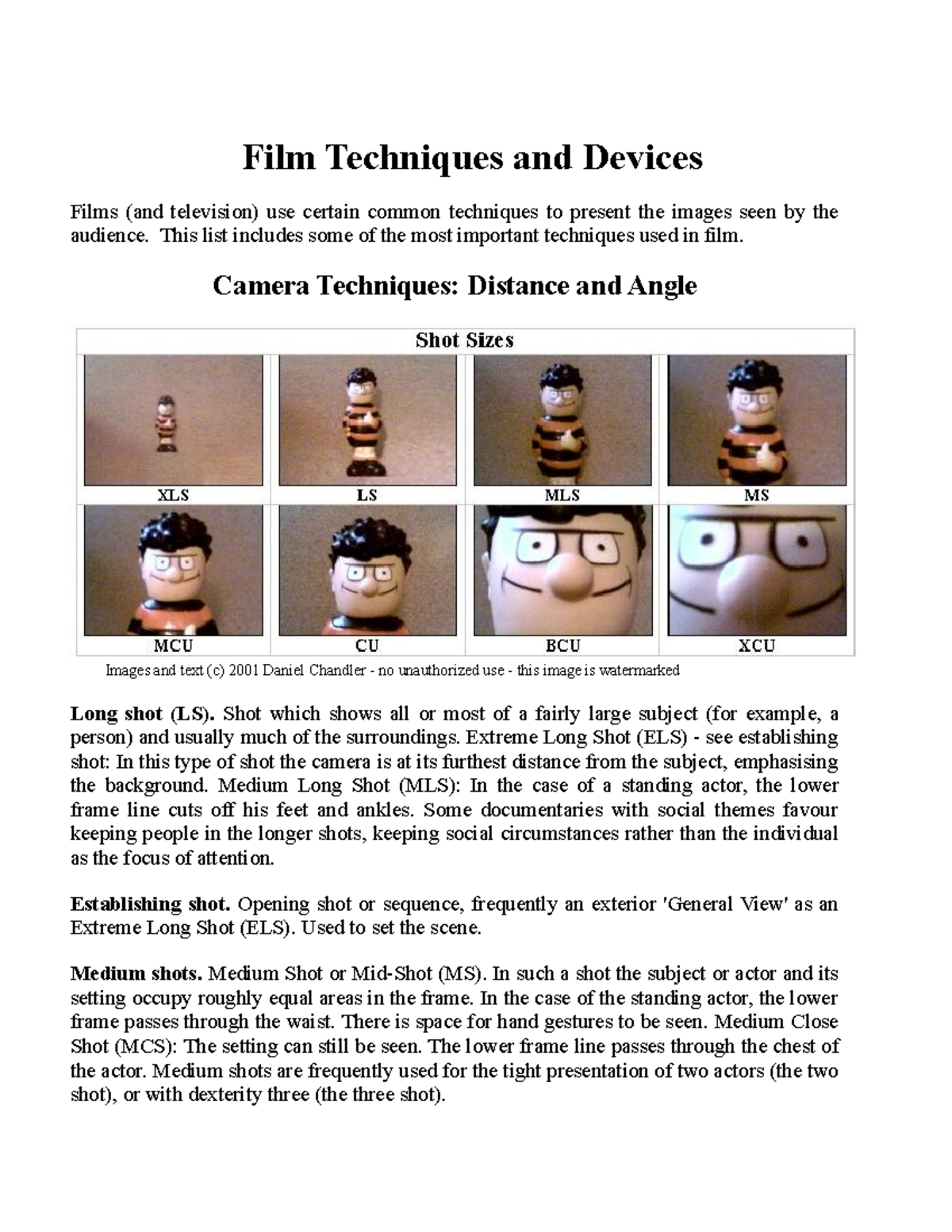 Edited Film Techniques and Devices - Film Techniques and Devices Films ...