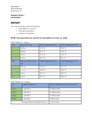 CHEM 109 Exp. 2 Template- Get Charged Up Part I - week 1 - Experiment 2 ...
