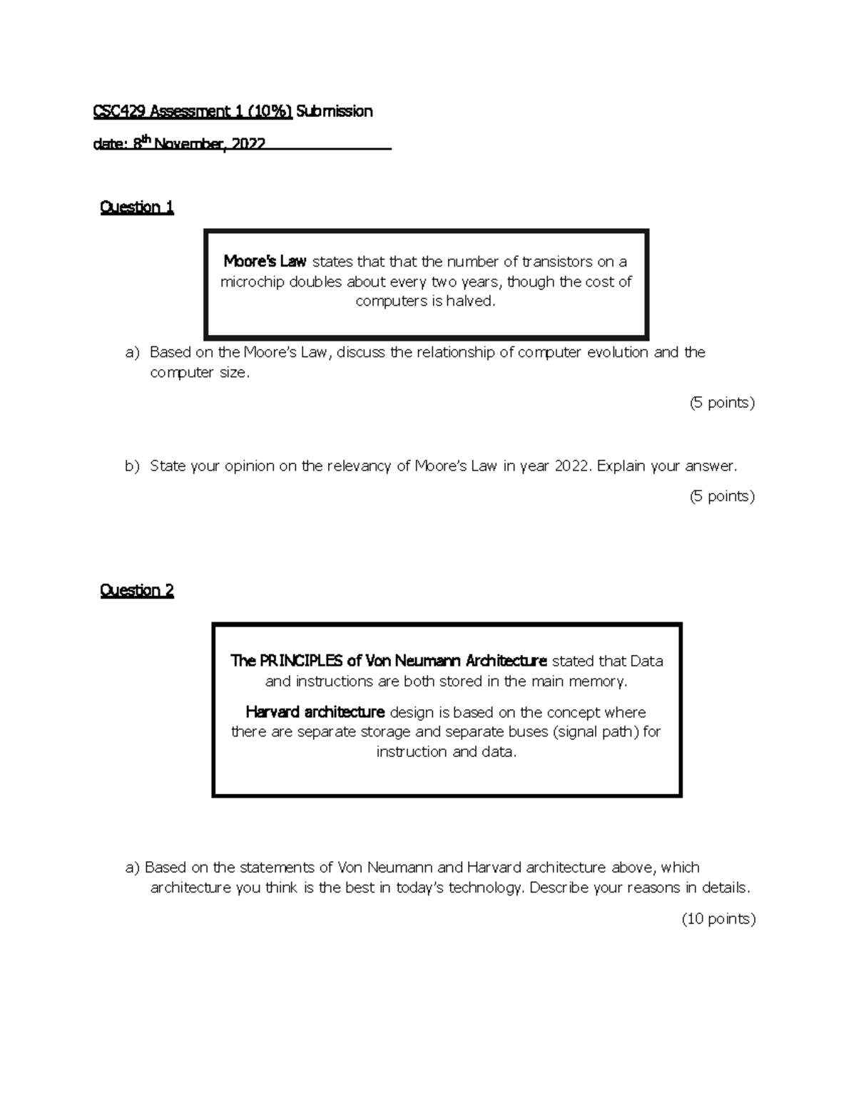 CSC429 Assessment 1 - This is assesment 1 for cs429 - CSC429 Assessment ...