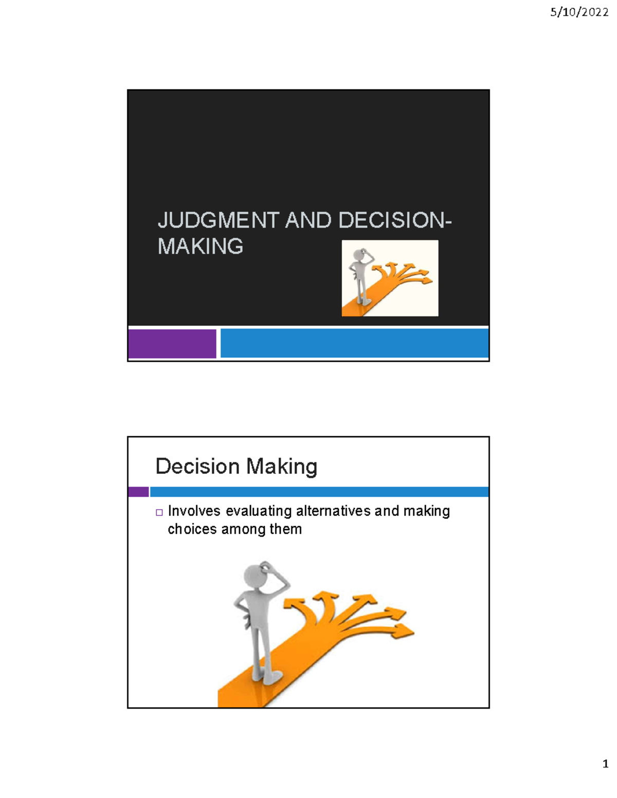 Psychology 10 - Professor Clark - Language Thought slides - JUDGMENT ...