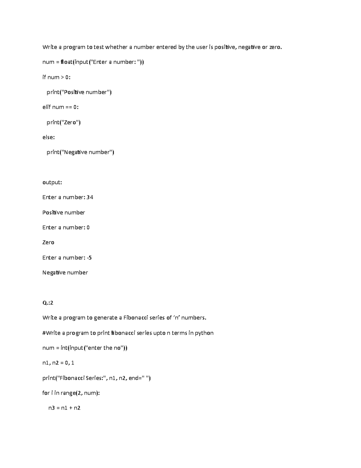Program Ouput Write A Program To Test Whether A Number Entered By The