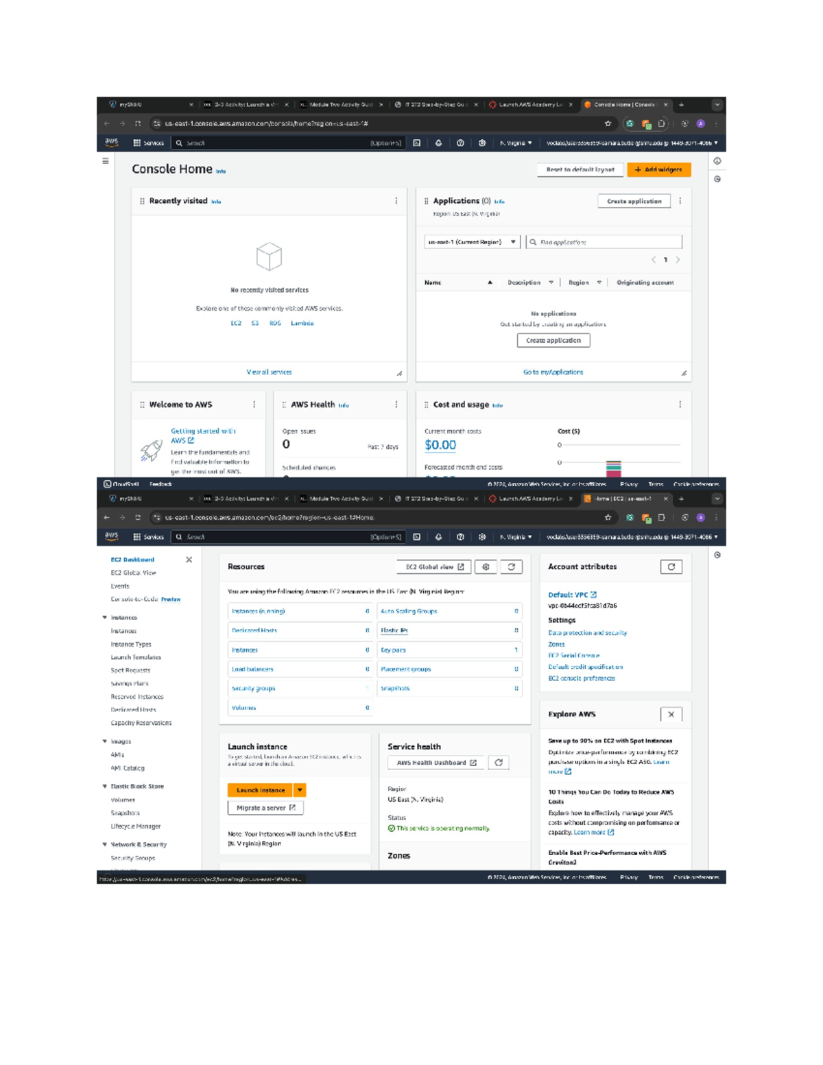 2-3 Activity- Launch a Virtual Machine - mySNHU D2L Activity: Launch ...