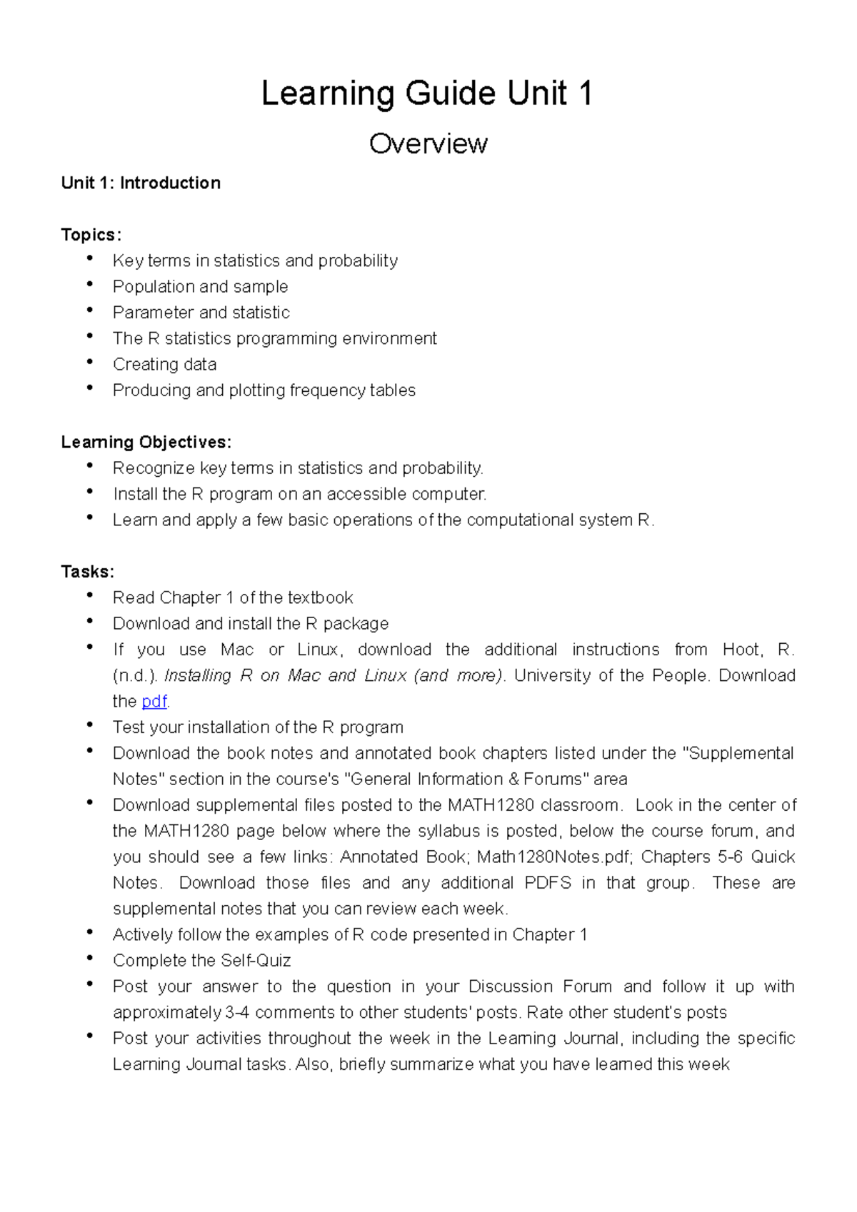 Moodle - MATH1280 Week 1 (2022012 7-20220202) 01 Learning Guide ...