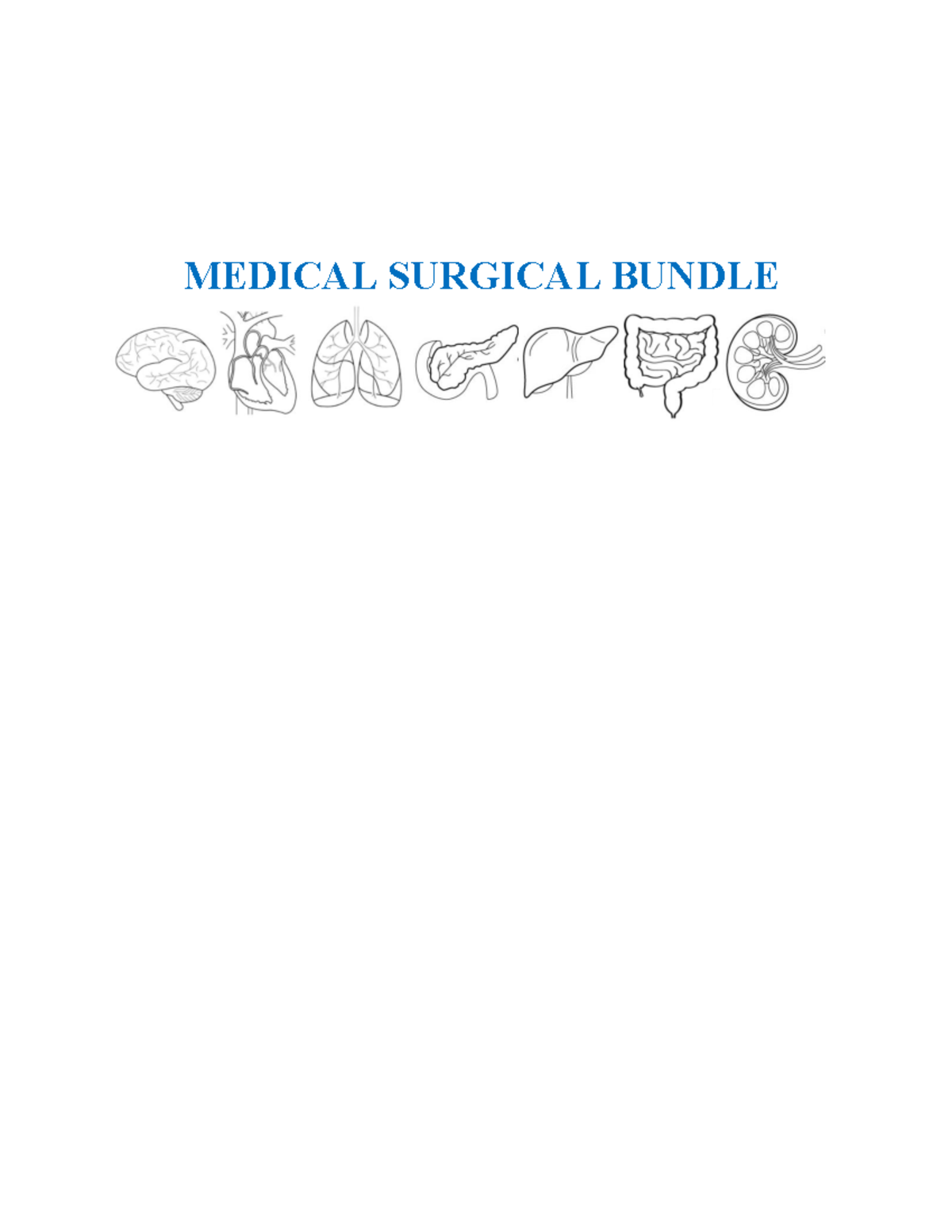 Med Surg Bundle - MEDICAL SURGICAL BUNDLE ACIDOSIS NORMAL ALKALOSIS pH ...