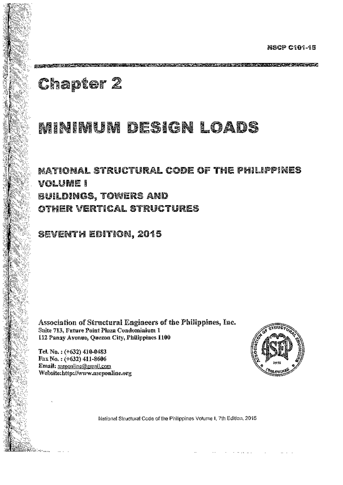 Chapter 2 NSCP - Building Design 1 - Studocu