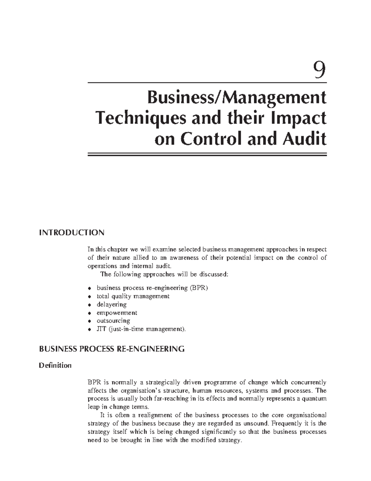 Chapter 9 - Research - 9 Business/Management Techniques and their ...