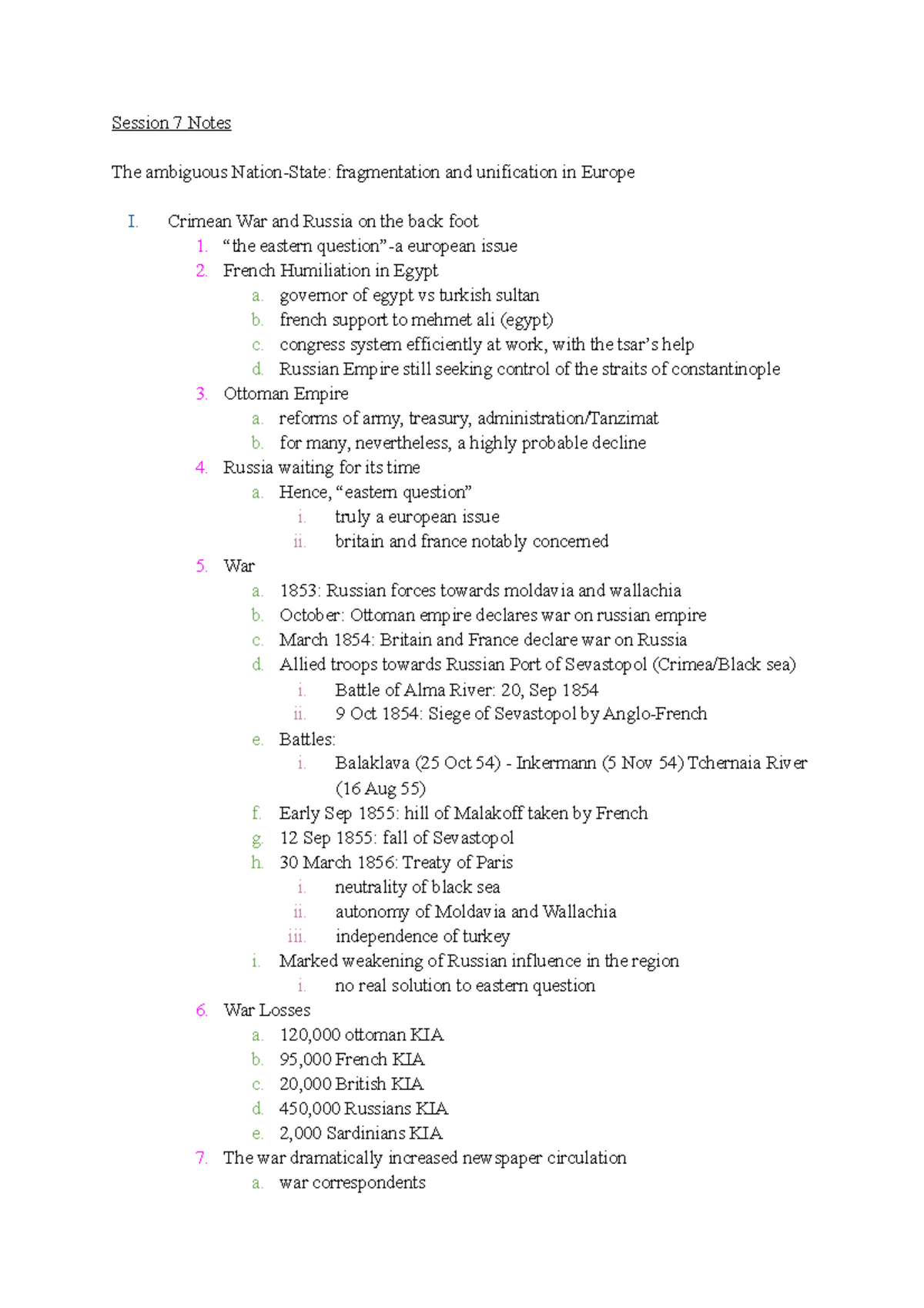 Session 7 Notes - Session 7 Notes The ambiguous Nation-State ...