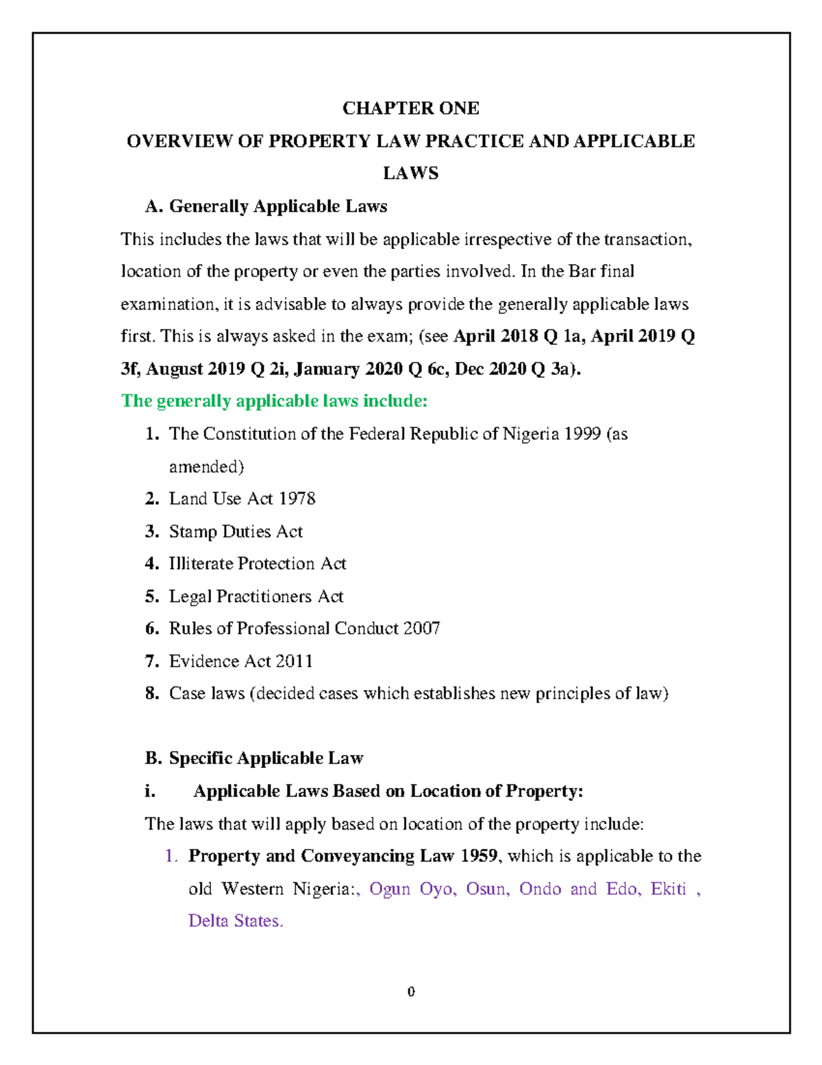 Attachment property-4 - CHAPTER ONE OVERVIEW OF PROPERTY LAW PRACTICE ...