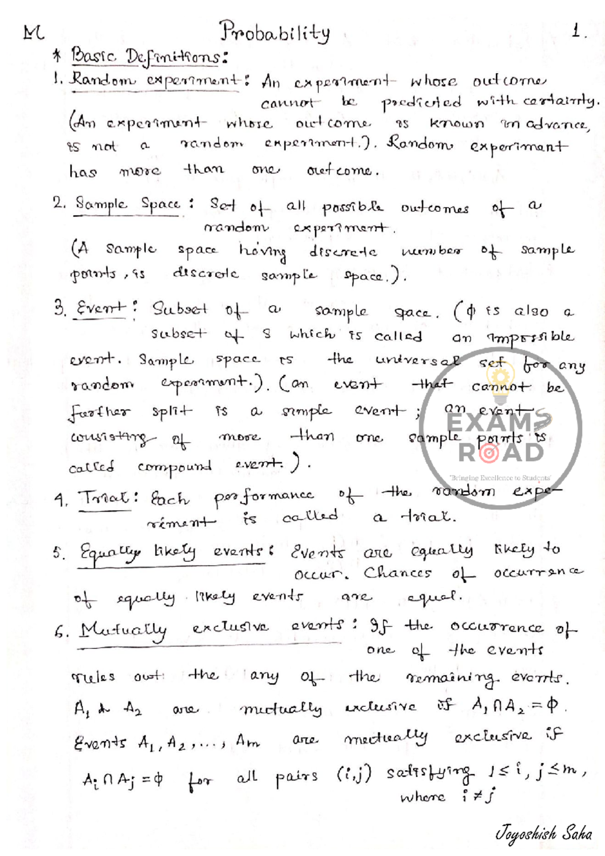 M Probability engineering - Mathematics-I - Studocu