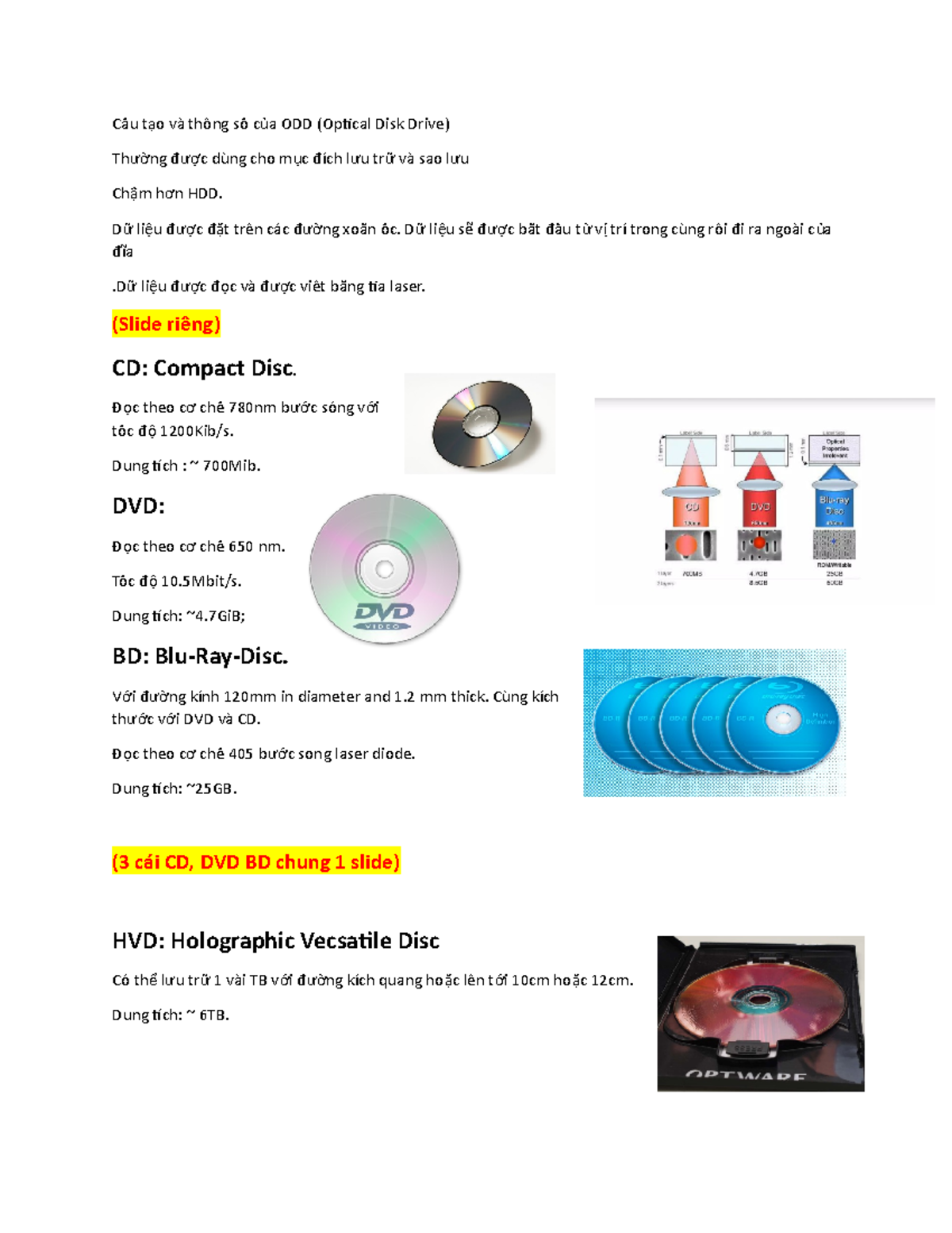 Cấu tạo và thông số của ODD - Cấấu t o và thông sôấ c a ODD (Optcal ...