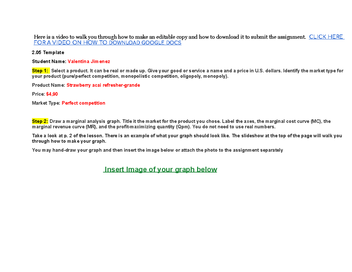 Copy of 2.05 reg. template - Here is a video to walk you through how to ...