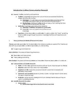 Introduction To Mass Communication - MASS COMMUNICATION – AN OVERVIEW ...