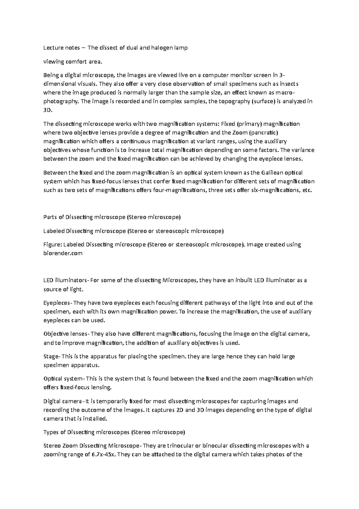 Lecture notes – The dissect of dual and halogen lamp - Being a digital ...