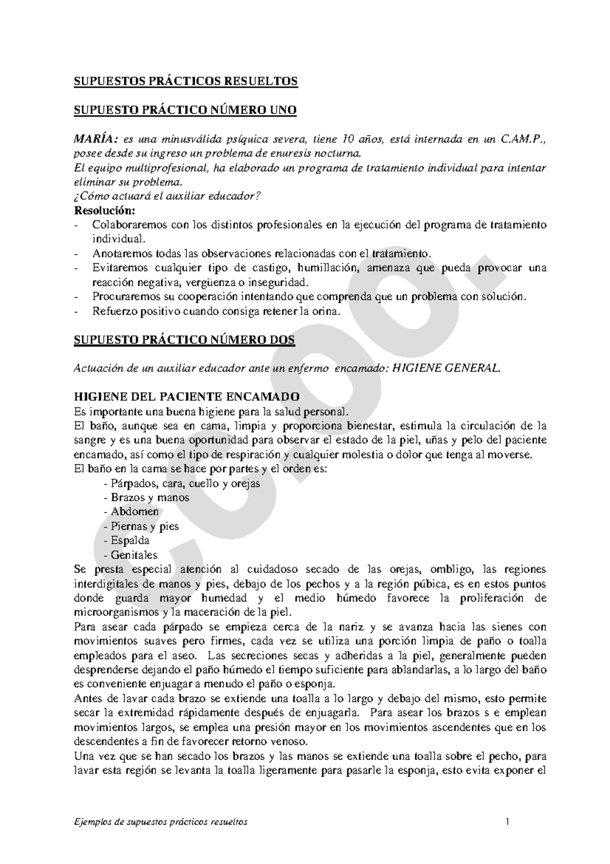 SUP. Practicos Resueltos - SUPUESTOS PRÁCTICOS RESUELTOS SUPUESTO ...