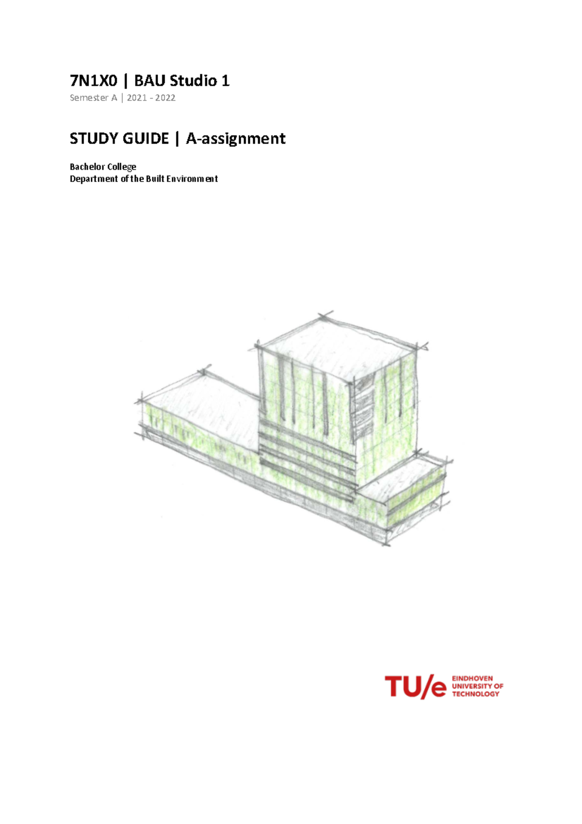 BAU Studio 1 study guide A-assignment - 7N1X0 | BAU Studio 1 Semester A ...