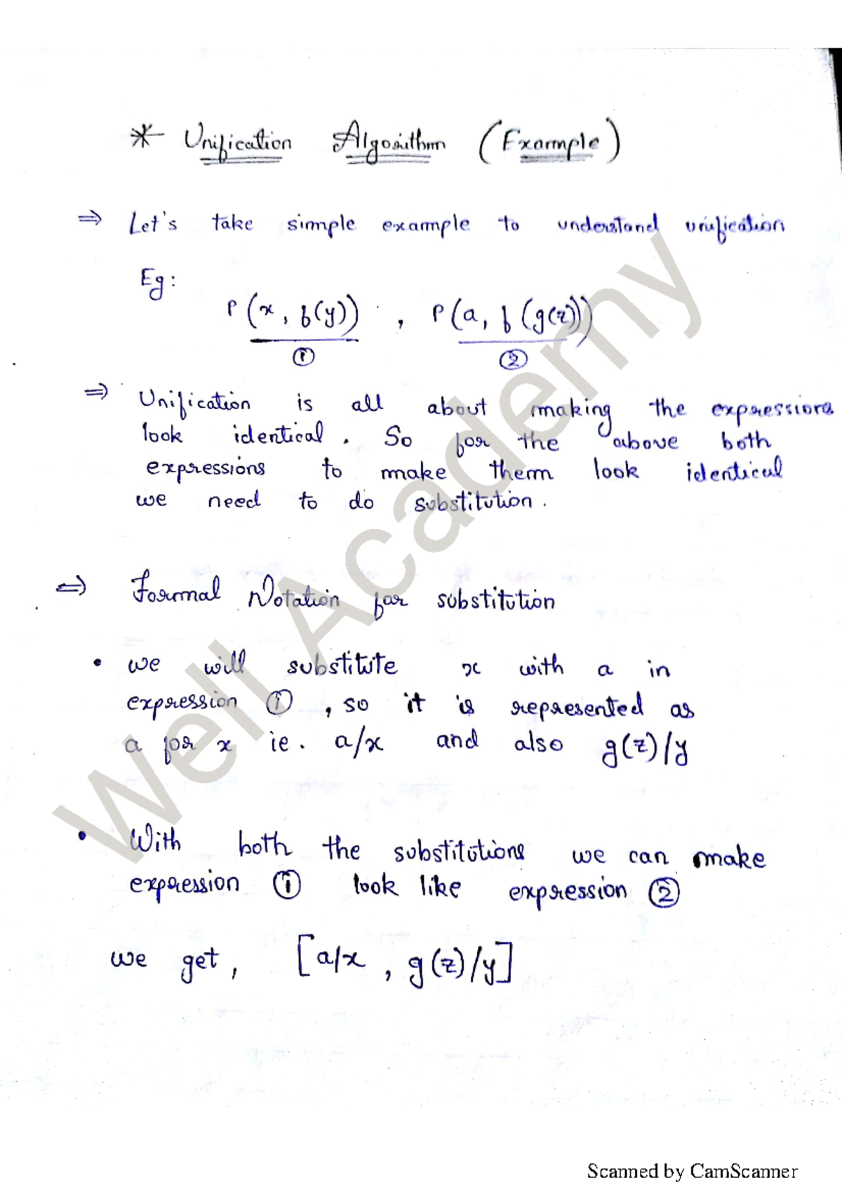 Unification full - Computer Science & Engineering - Studocu