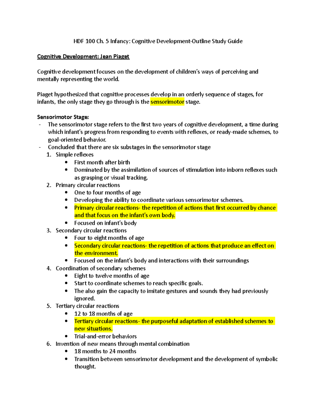 HDF 100 ch.5 notes - Jeanne Chaffin has long lectures that can be ...