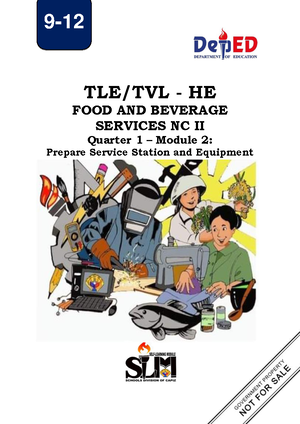 FBS taking table reservations - TLE/TVL - HE FOOD AND BEVERAGE SERVICES NCII Quarter 1 – Module ...