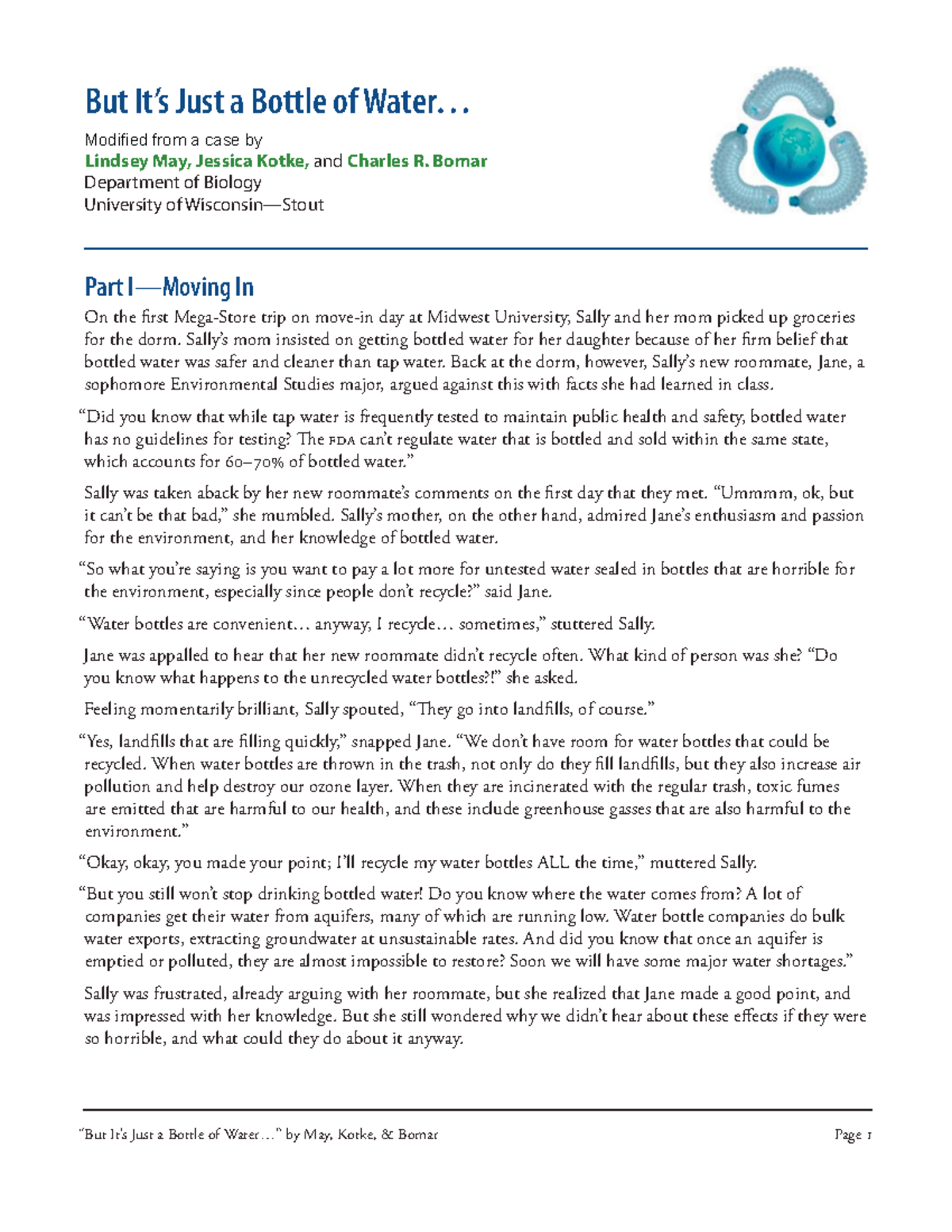 Bottled Water case study - “But It’s Just a Bottle of Water...” by May ...