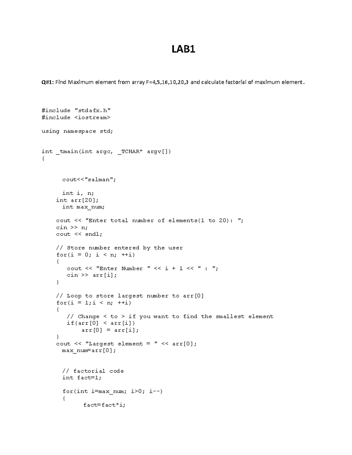 Lab Practice Work 1 LAB Q 1 Find Maximum Element From Array F 4 5 16 lab-practice-work-1-lab-q-1-find-maximum-element-from-array-f-4-5-16