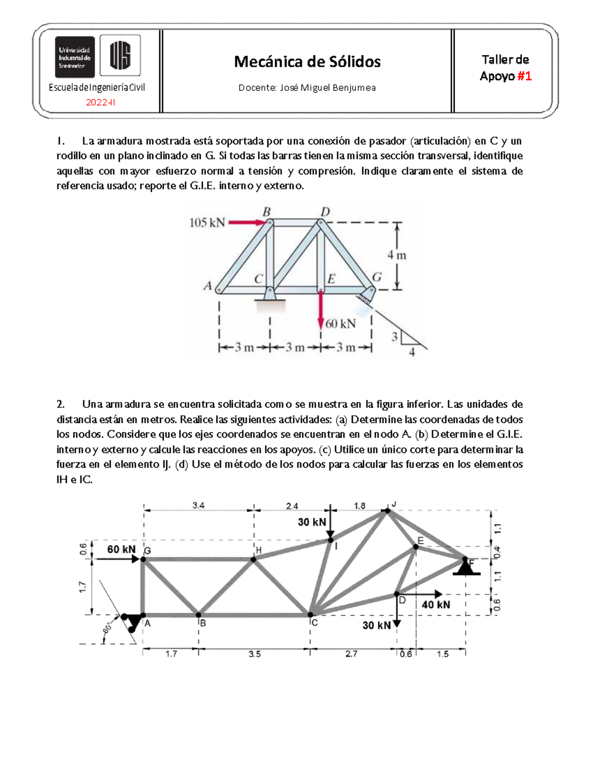 Taller 1 Repaso Estatica Marcosy Armaduras 8d01377117 adf750172 ...
