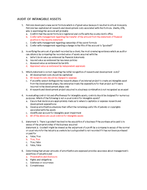 Exam 2020, questions and answers - Audiing Quiz No Code of Ethics for ...