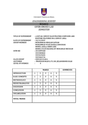 1A4B Group 1 Project 5 ECG422 LAB Report.docx - ENGINEERING SURVEY ECG ...