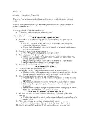 Econ 111 Chapter 19 practice questions - True or False: The source of ...
