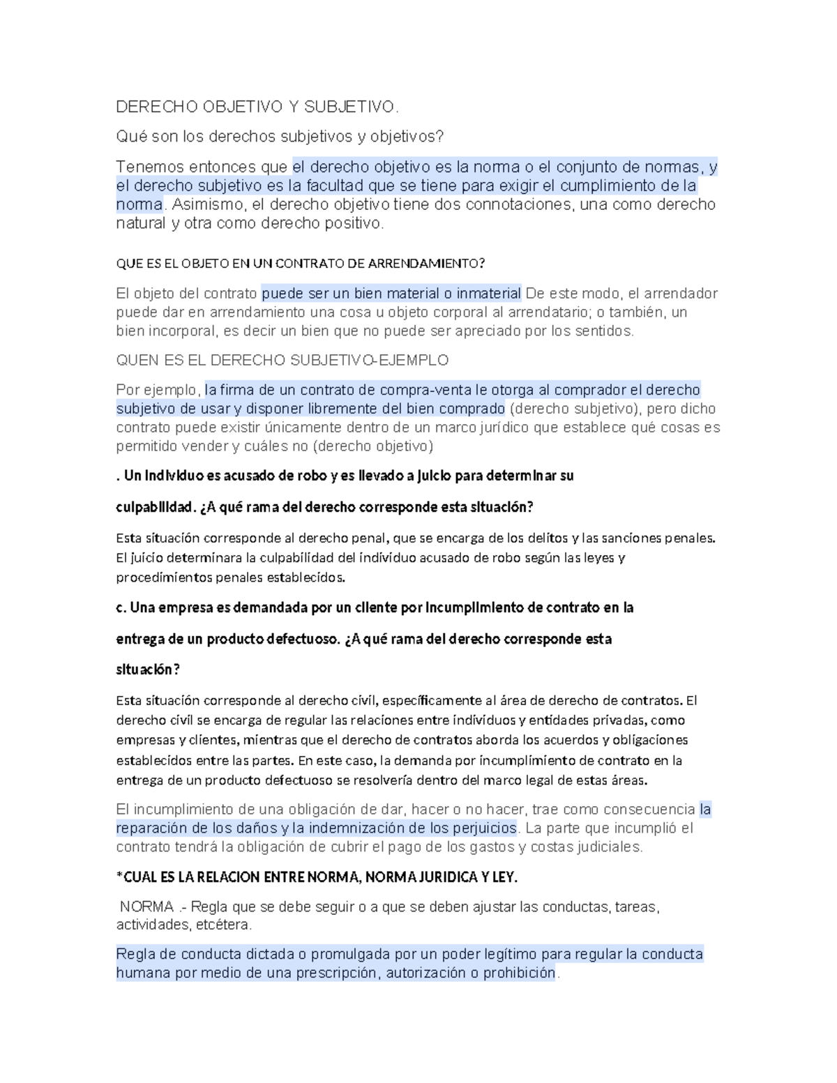 Derecho Objetivo Y Subjetivo - DERECHO OBJETIVO Y SUBJETIVO. Qué son ...