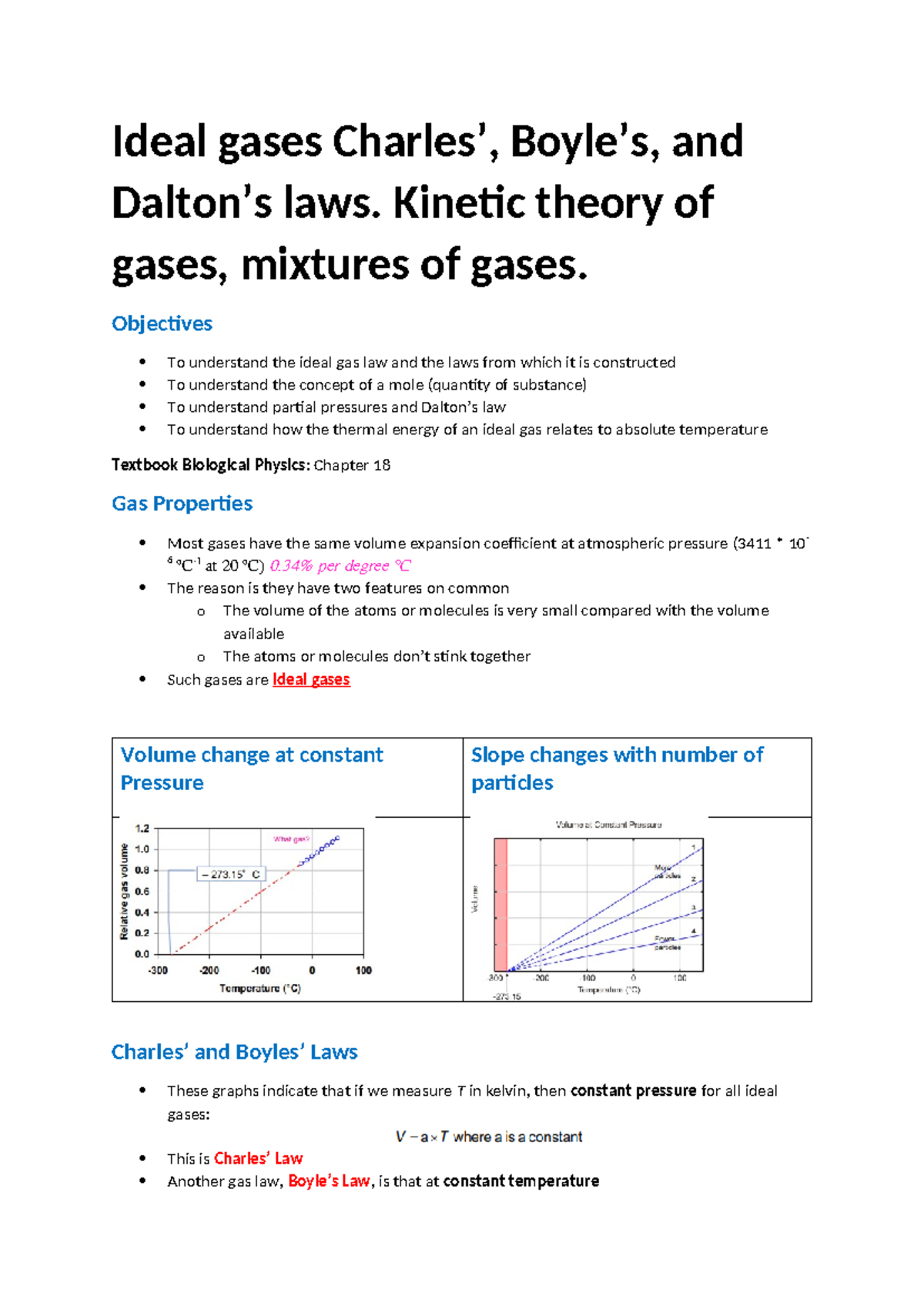 Lecture 2 - Understanding Ideal Gases and Their Properties - Ideal ...
