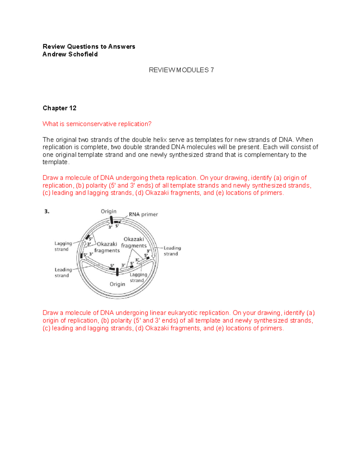 Review Questions to Answers M7 - Review Questions to Answers Andrew Schofield REVIEW MODULES 7 ...