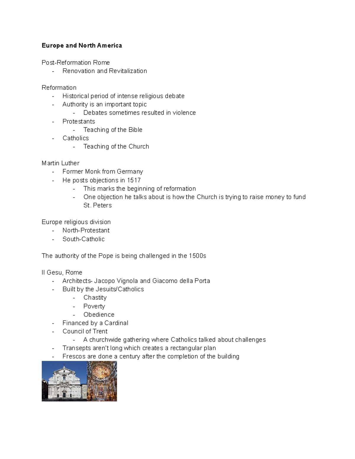 Arch History Exam 3 - Professor Stewart - Europe and North America Post ...