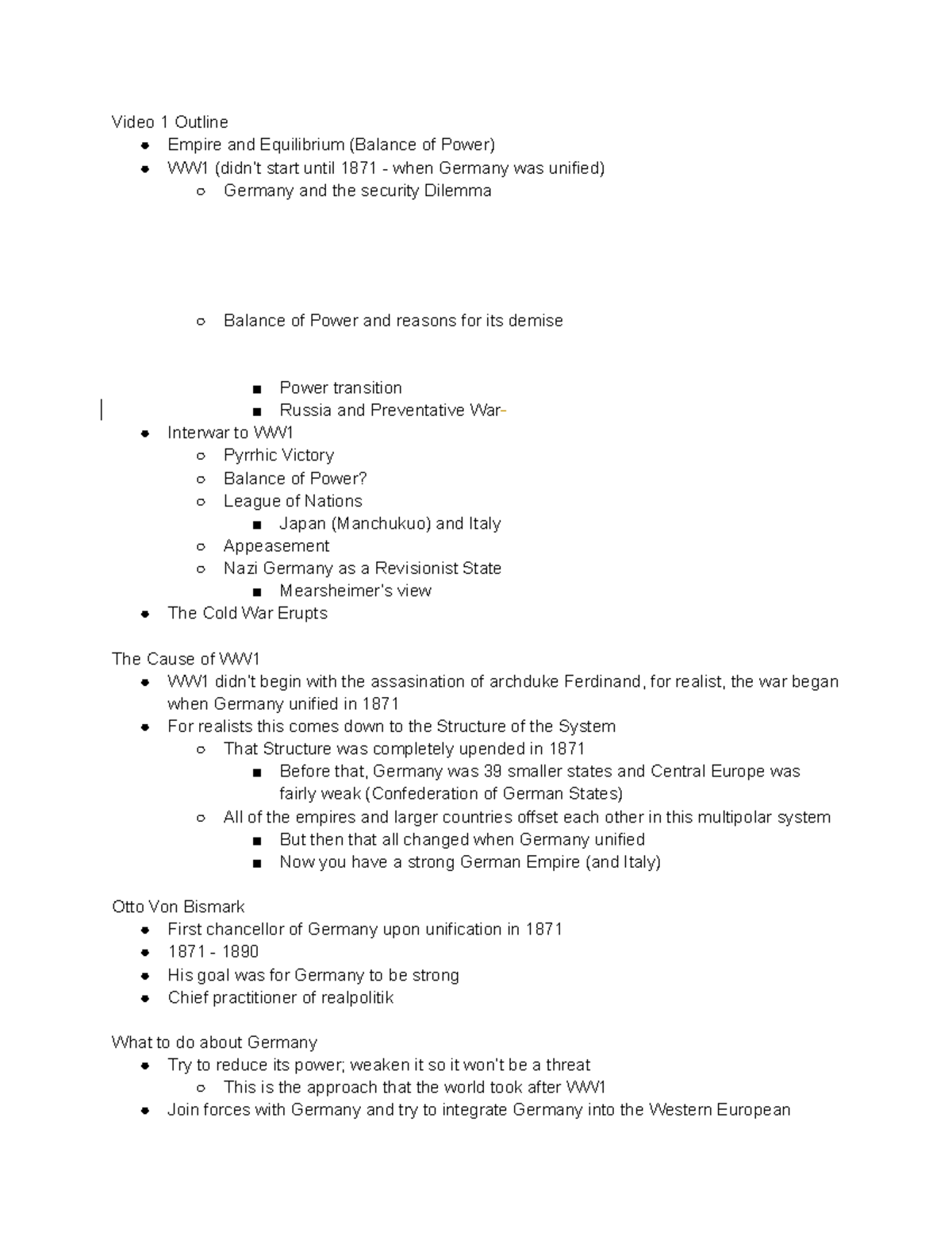 INS 3003 - Week 7-8 Notes - Video 1 Outline Empire and Equilibrium ...