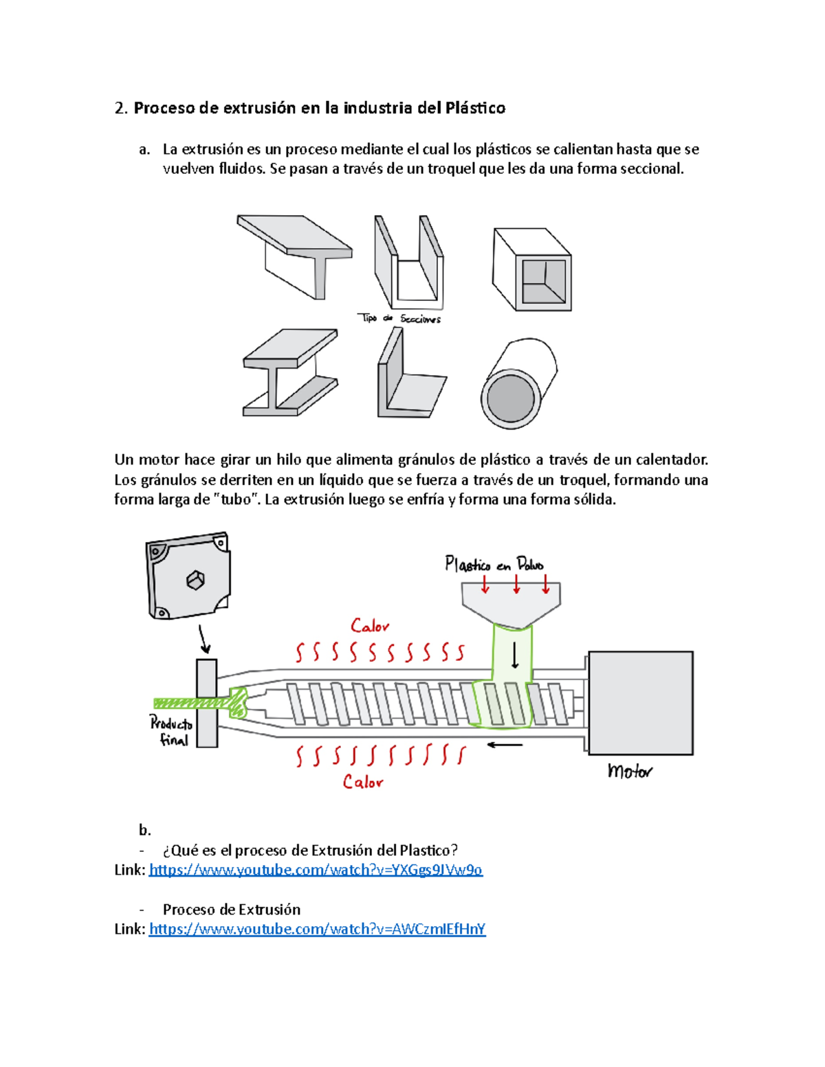Metdo de Extrusión apuntes - 2. Proceso de extrusión en la industria ...