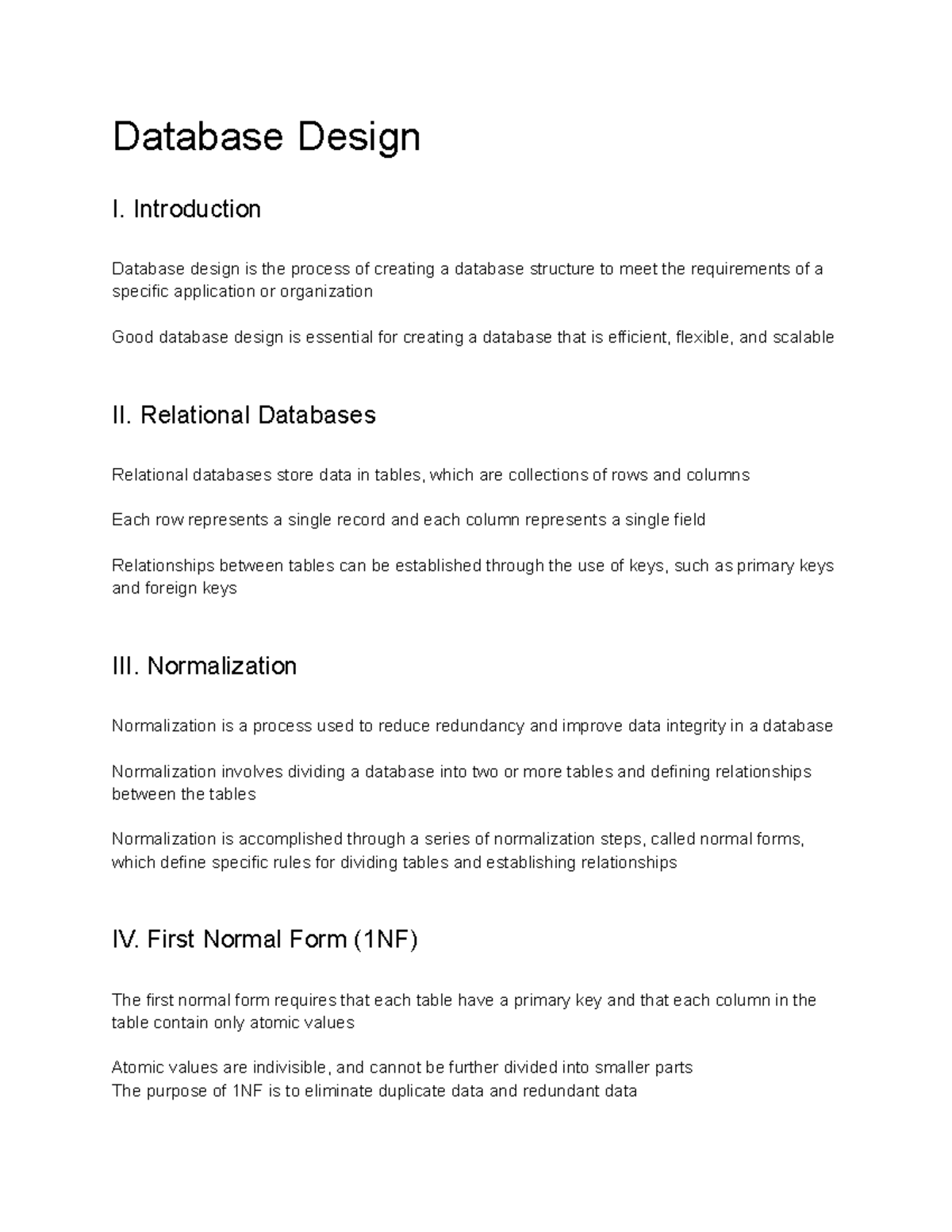 Computer Science I Egr 1210 Lecture 37 Database Design Database Design I Introduction