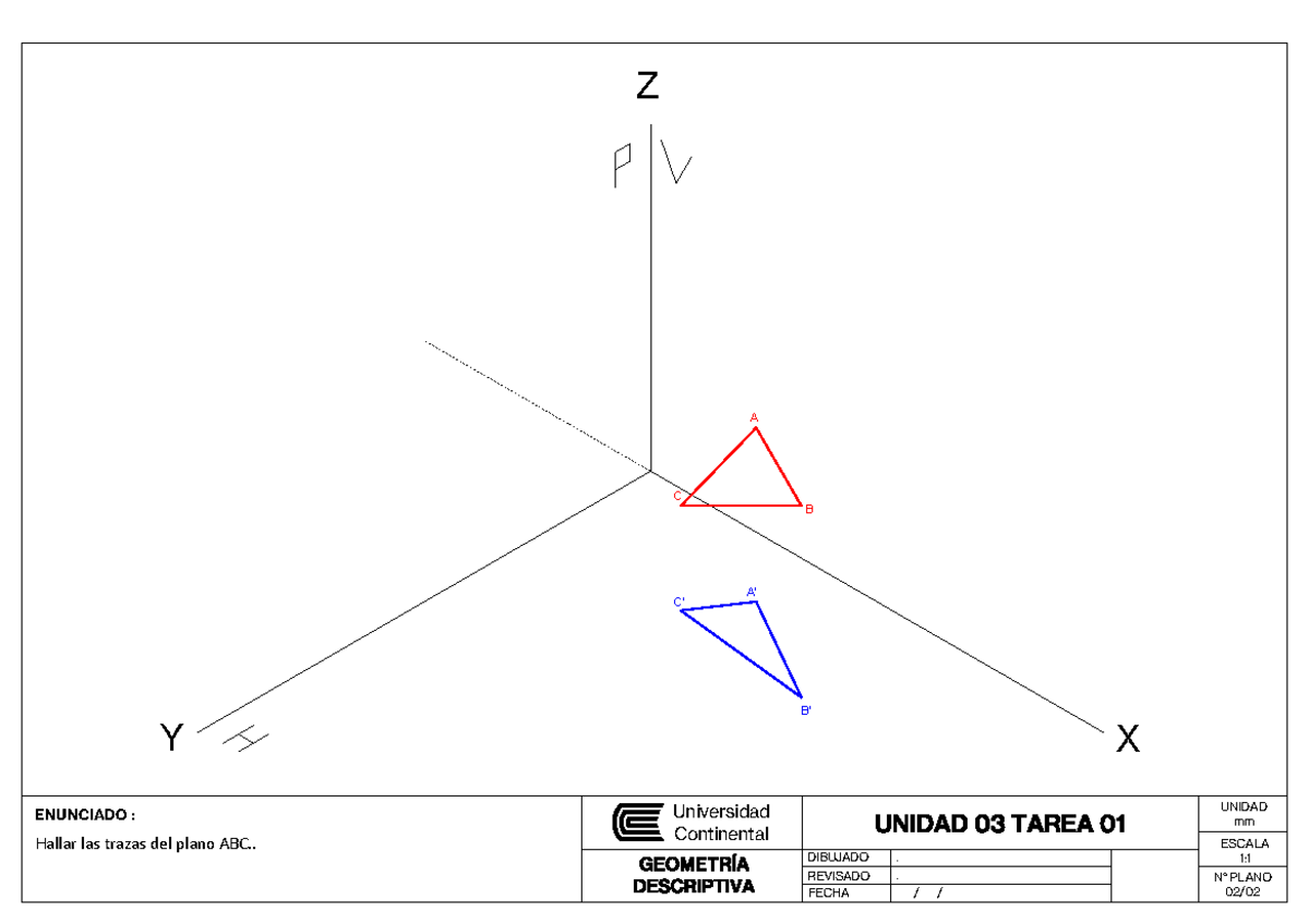 GD Unidad 03 Tarea 1 - sdadasdsad - Geométria descriptiva - ENUNCIADO ...