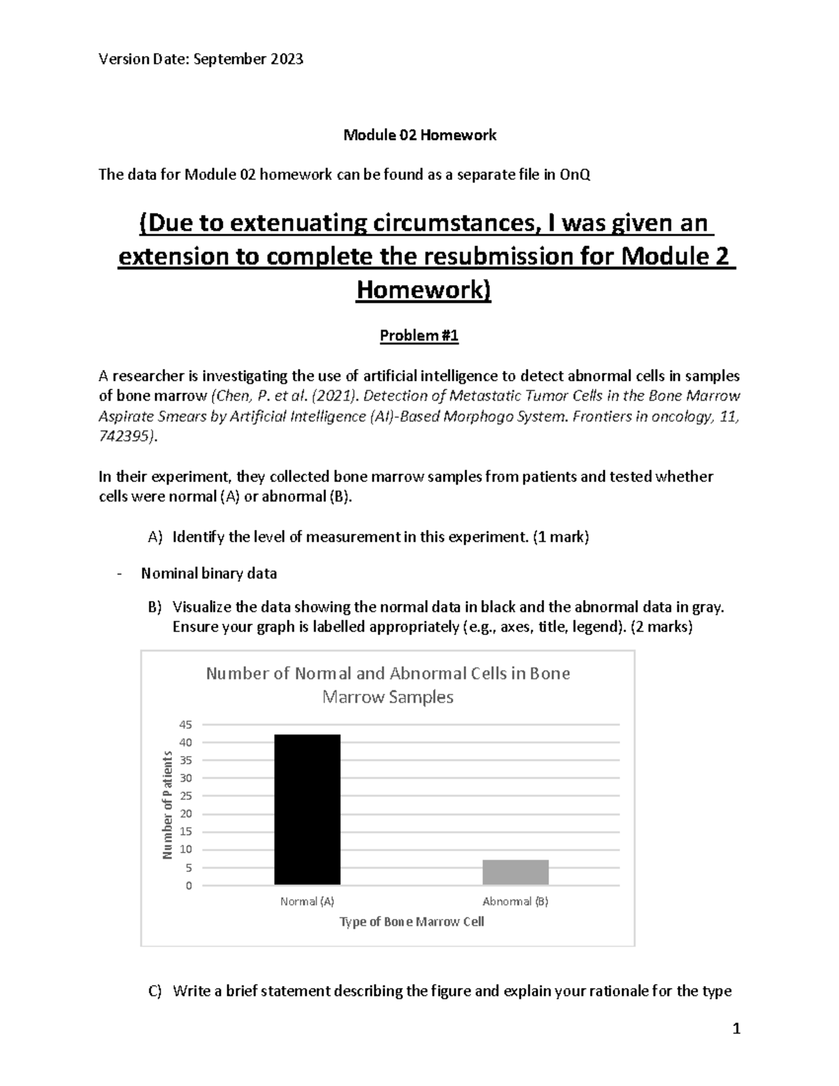 HSCI 190 Module 2 Homework Doc - Module 02 Homework The data for Module 02 homework can be found ...