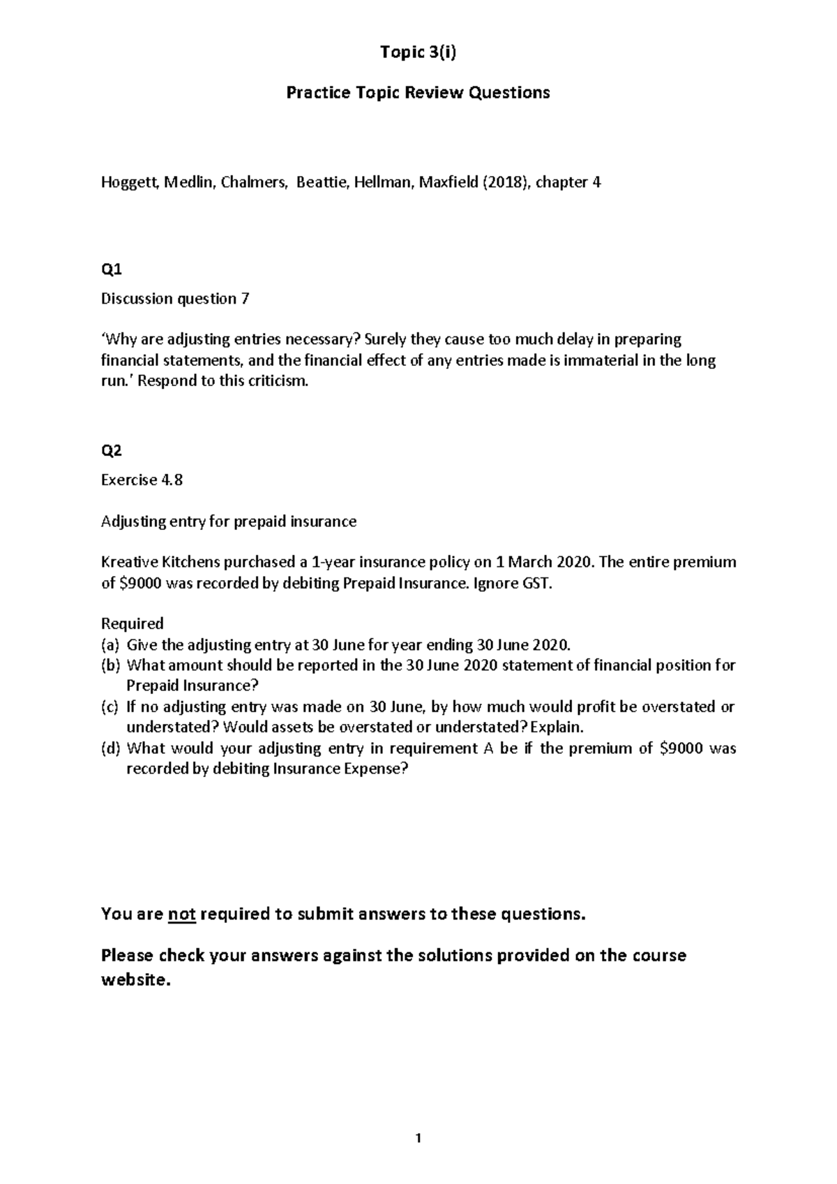 Topic 3(i) Practice Topic Review Questions - Topic 3 (i) 1 Practice ...