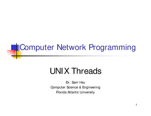SCTP Overview lecture - Computer Network Programming SCTP Overview Dr. Sam Hsu Computer Science ...