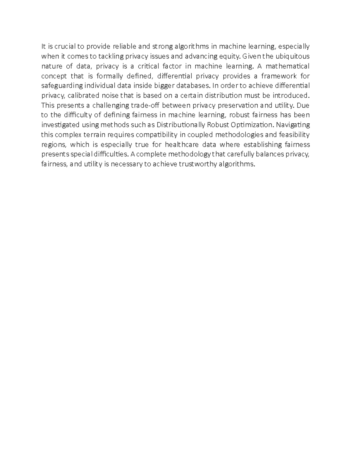 AI Things and bla - It is crucial to provide reliable and strong algorithms in machine learning ...