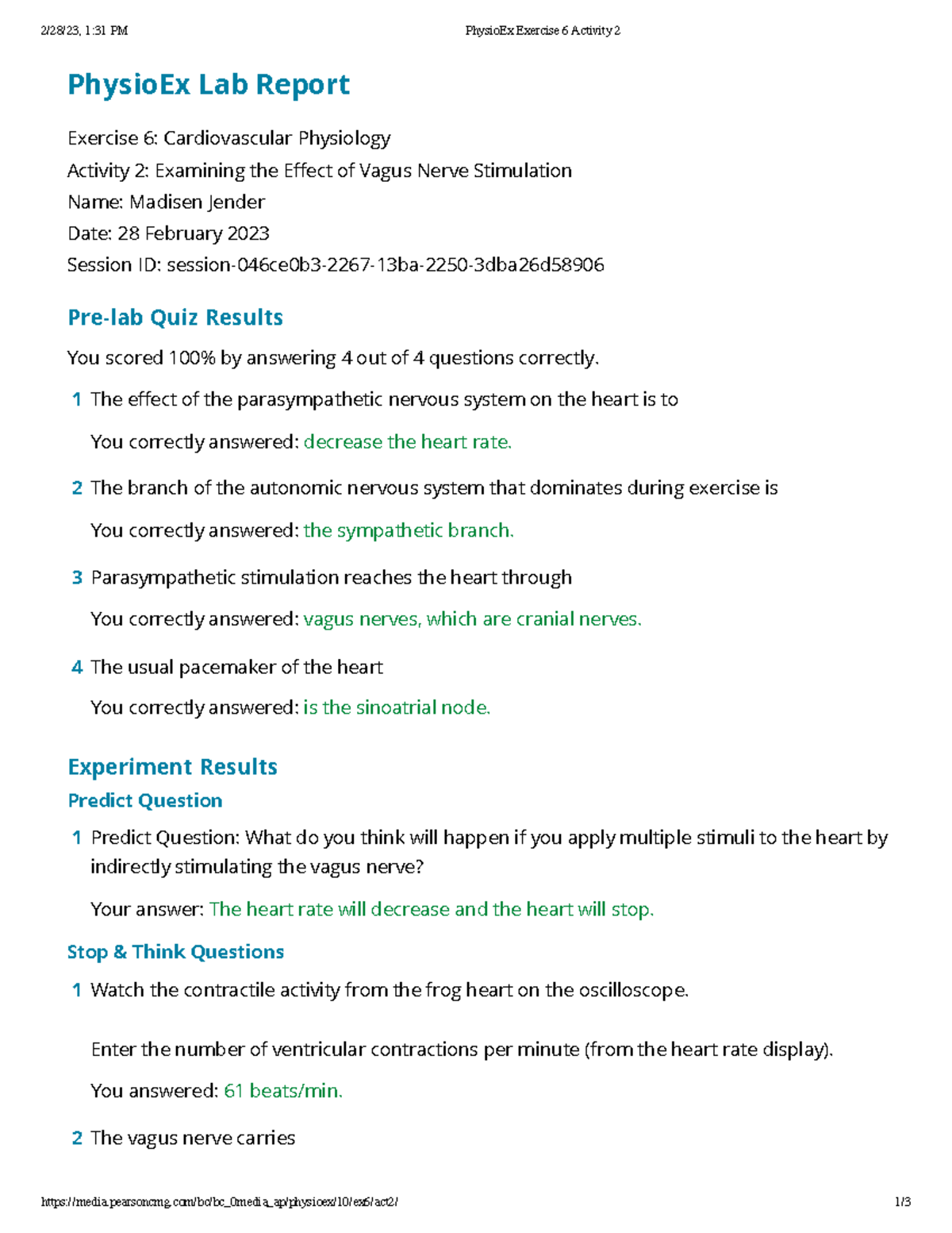Physio Ex Exercise 6 Activity 2 - pearsoncmg/bc/bc_0media_ap/physioex ...