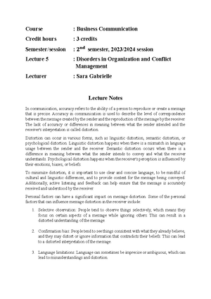 Basic Concept of Communication - Course : Business Communication Credit ...