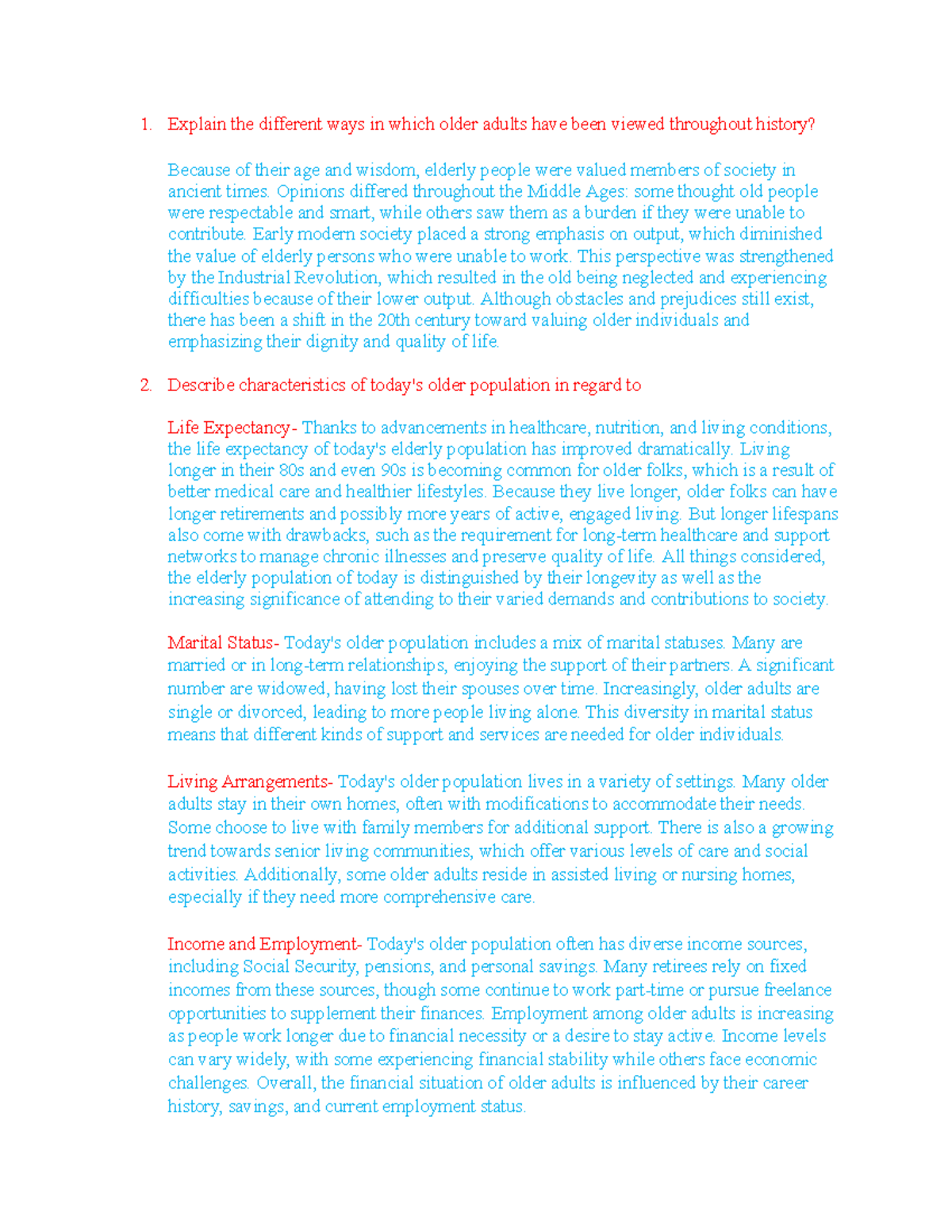 Chapter 1 Learning Objectives - Explain the different ways in which ...