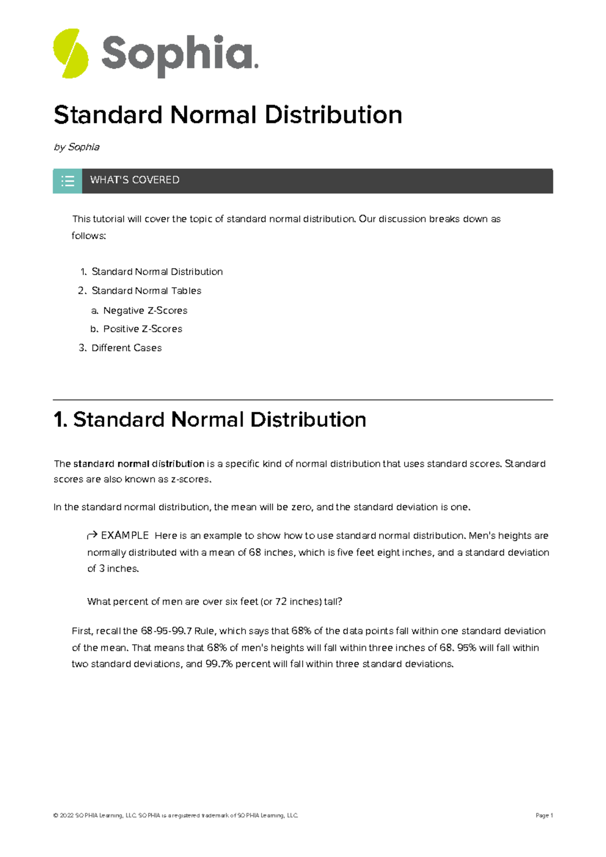 Standard normal distribution paper - Standard Normal Distribution by ...