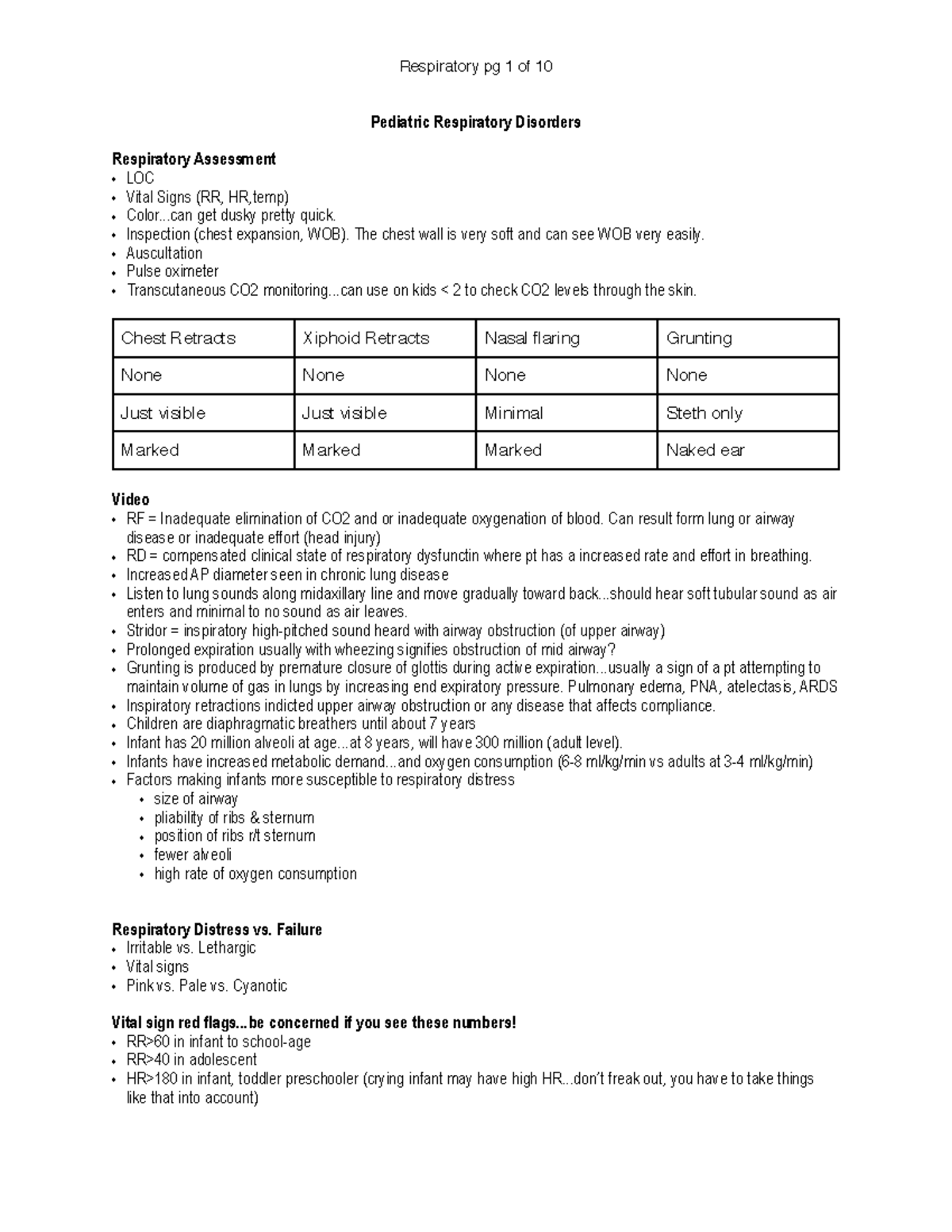 Respiratory 1 - . get dusky pretty quick. Inspection (chest expansion ...