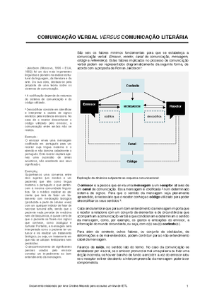 MATÉRIA - 1 ano - Texto vs. texto literário Ler é atribuir significado ...