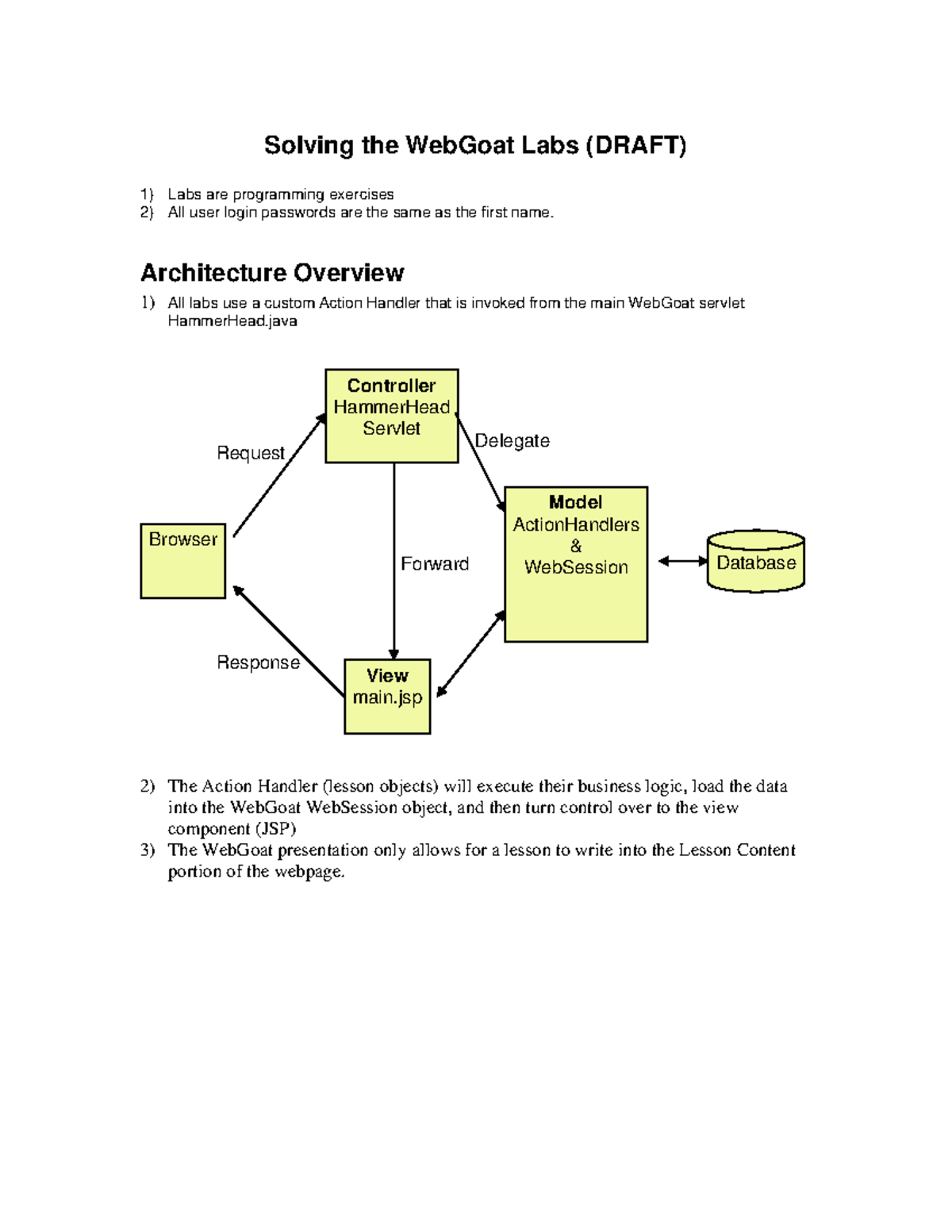 Solving the Web Goat Labs Draft V1 - Solving the WebGoat Labs (DRAFT) 1 ...