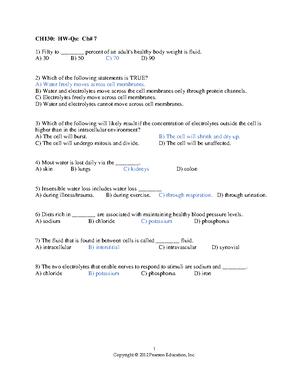Ch#9-HW-9Qs (27) - Chapter 9 work - 1 Copyright © 2012 Pearson Education, Inc. CH130: HW-Qs: Ch ...