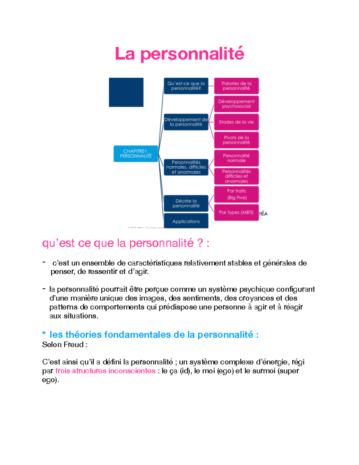 La personnalité S2 S3 - La personnalité qu’est ce que la personnalité ...