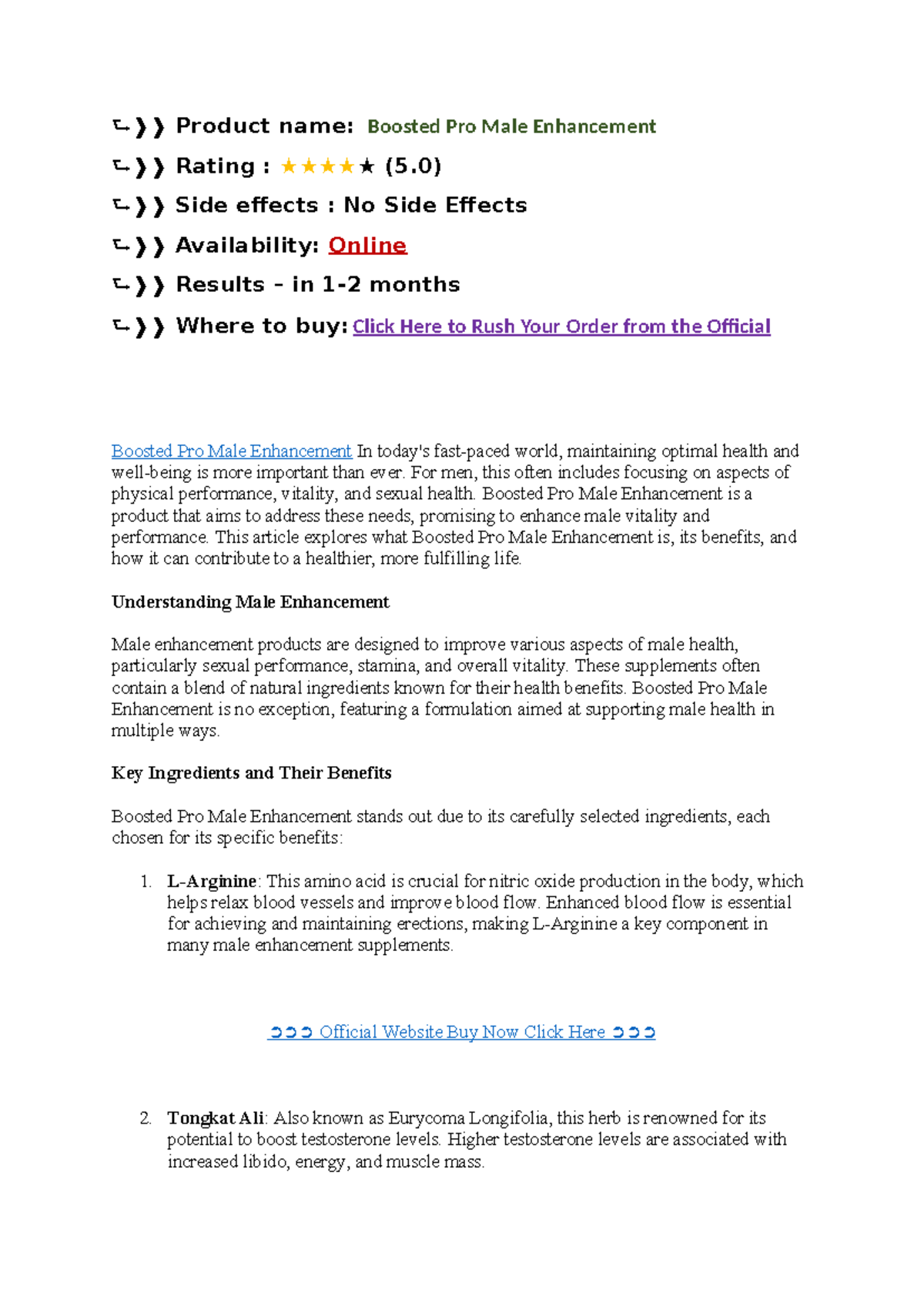 Boosted Pro Male Enhancement - For men, this often includes focusing on ...